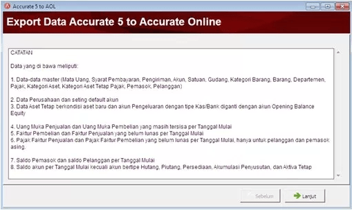 Migrasi Data dari Accurate Dekstop ke Accurate Online